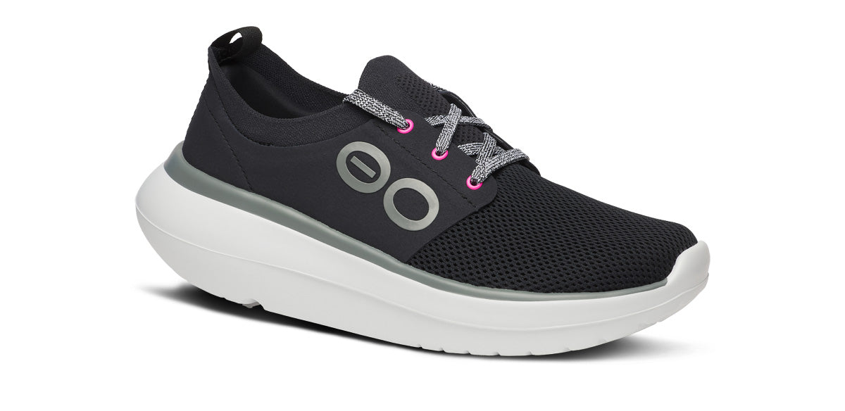 OOmy Stride White Black Women's – OOFOS HK